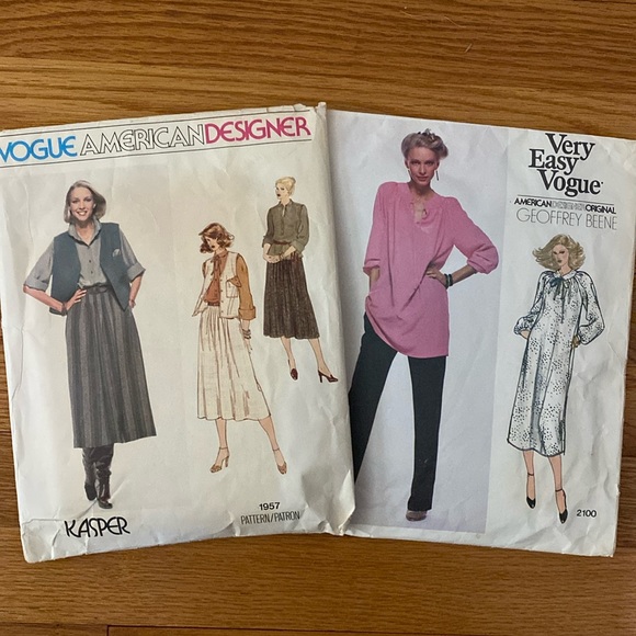 Vogue | Office | Vtg Vogue American Designer Patterns Set2 | Poshmark